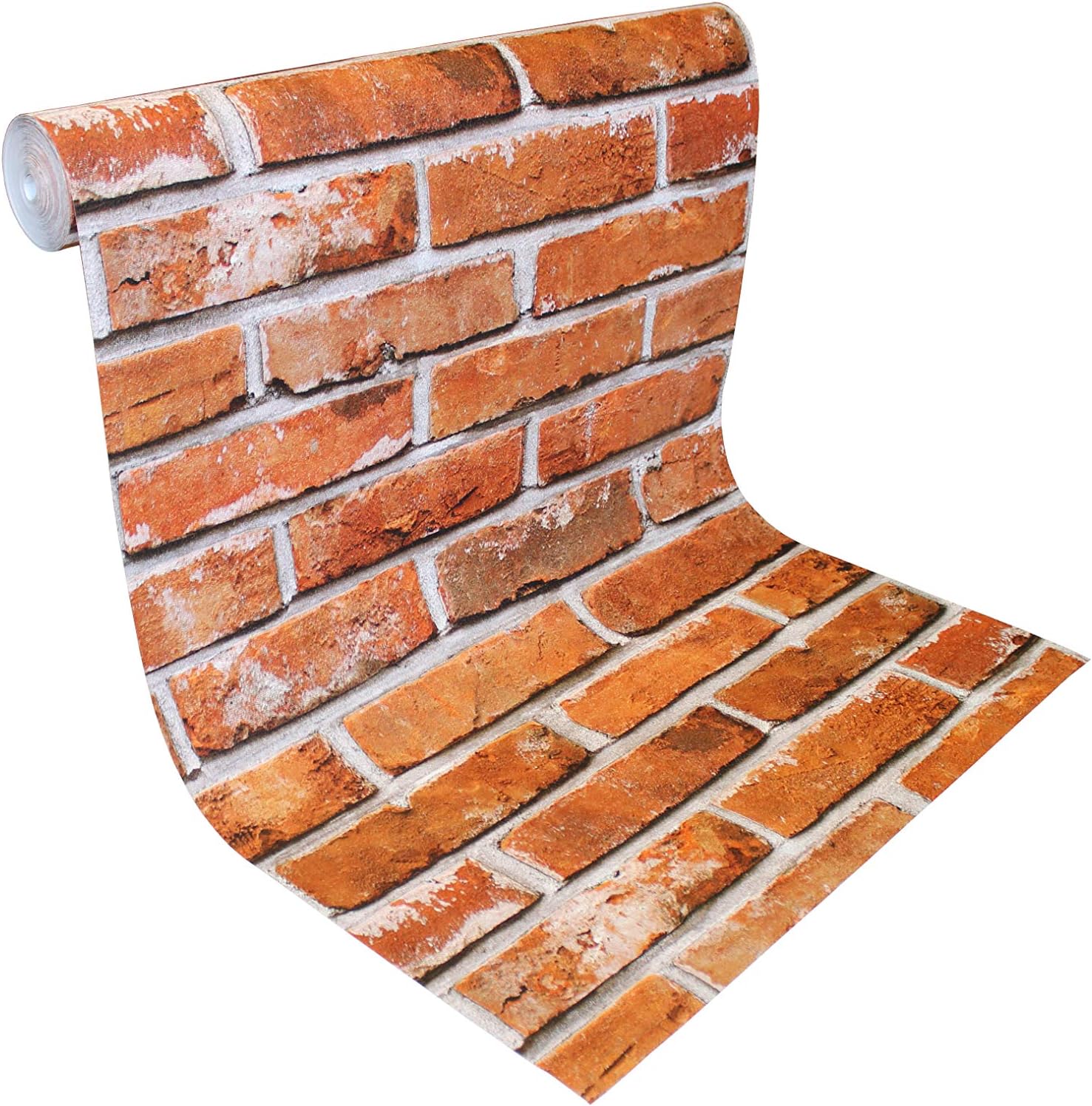 Design ID Brick Wallpaper – Orange – Maz Decor